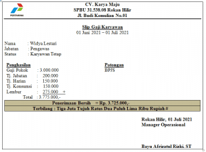 Contoh Slip Gaji, Beserta Pengertian, Fungsi dan Tips Membuatnya