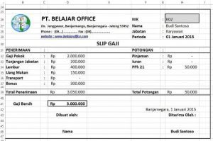 Contoh Slip Gaji, Beserta Pengertian, Fungsi dan Tips Membuatnya