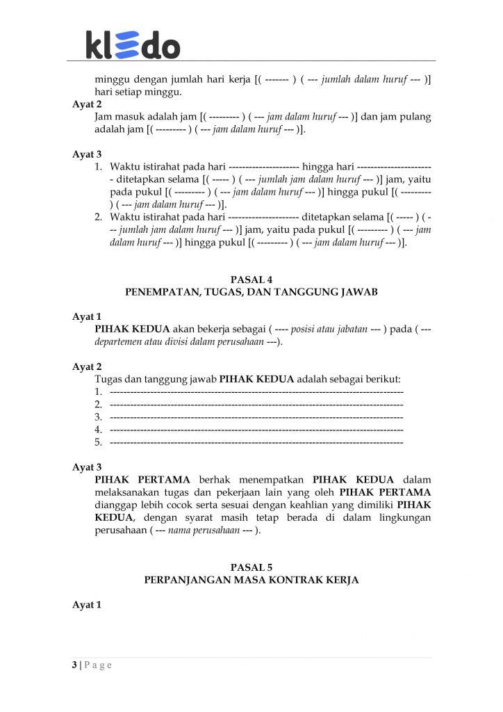 Download Contoh PKWT Gratis, Pengertian, dan Bedanya dengan PKWTT