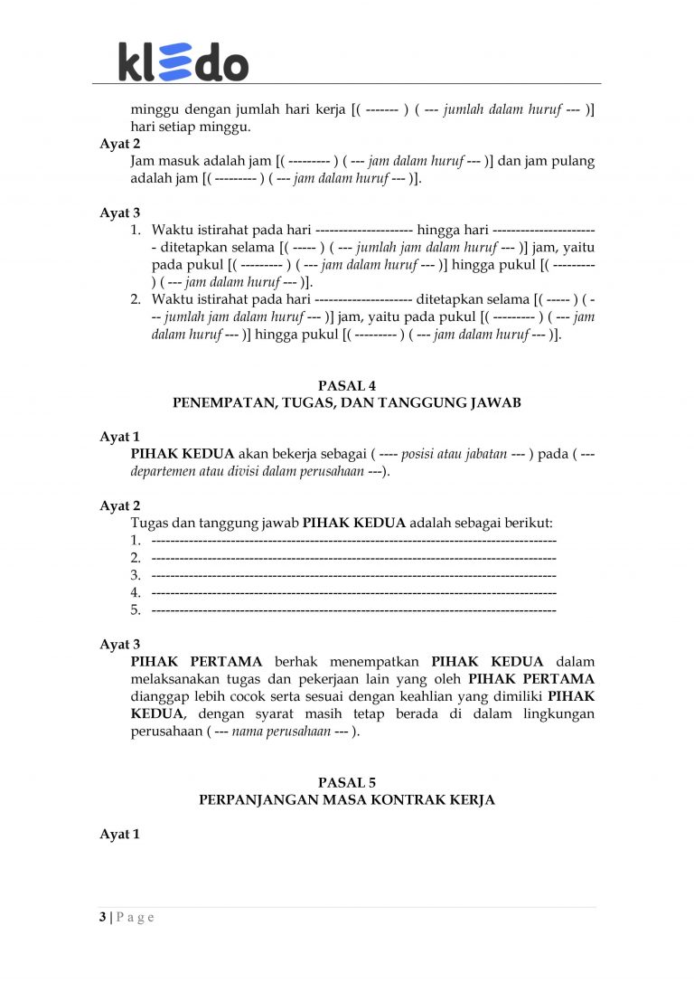 Download Contoh PKWT Gratis, Pengertian, dan Bedanya dengan PKWTT