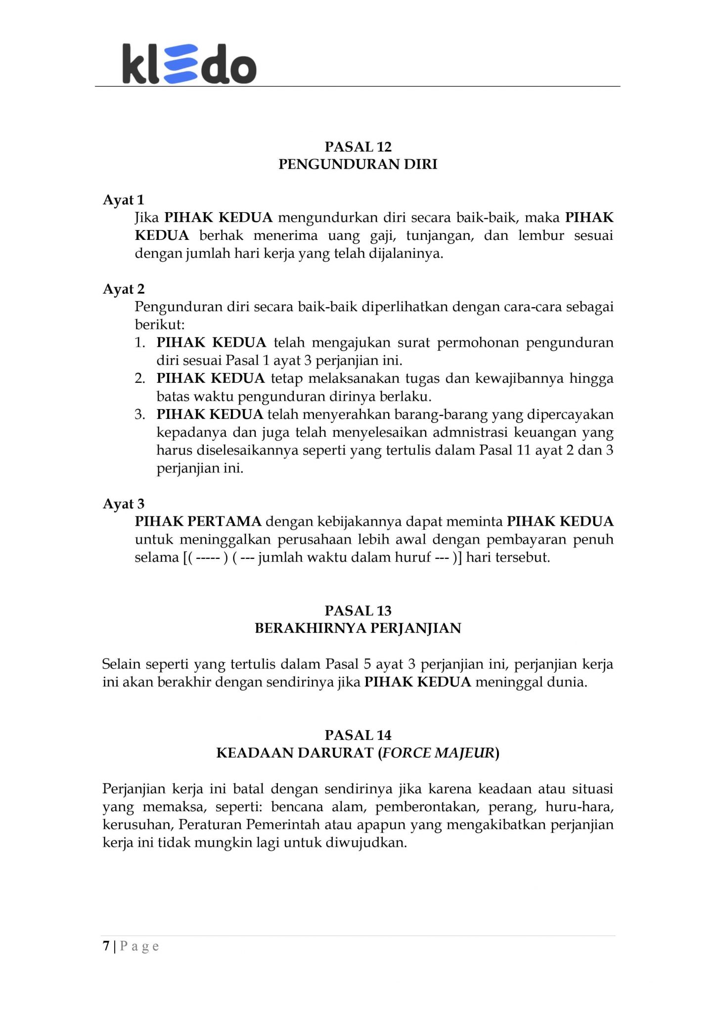 Download Contoh PKWT Gratis, Pengertian, dan Bedanya dengan PKWTT