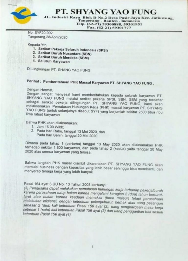 Contoh Surat PHK dan Cara Membuatnya - Gajihub Blog