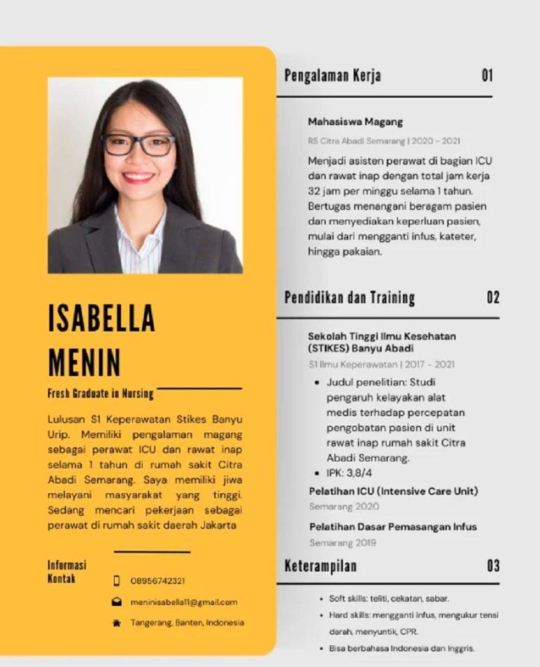 20 Contoh CV Menarik dan Download Templatenya di Sini
