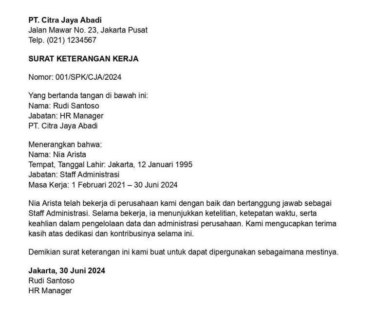 Surat Paklaring Kerja: Arti, Fungsi, Syarat hingga Templatenya ...