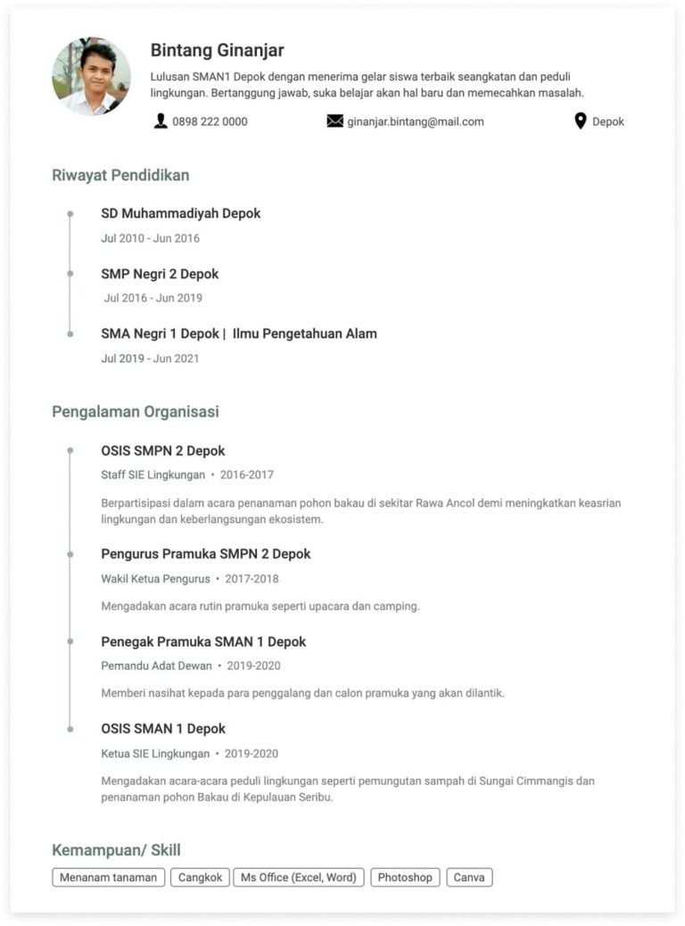 10 Contoh Pengalaman Organisasi di CV dan Tips Menulisnya
