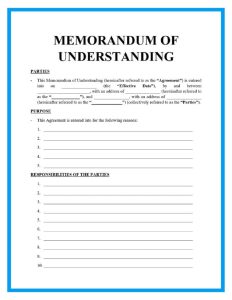 10 Contoh MoU dan Download Template Gratisnya - Gajihub Blog