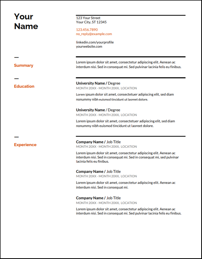 Download Contoh Template CV Gratis dan Tips Menulisnya