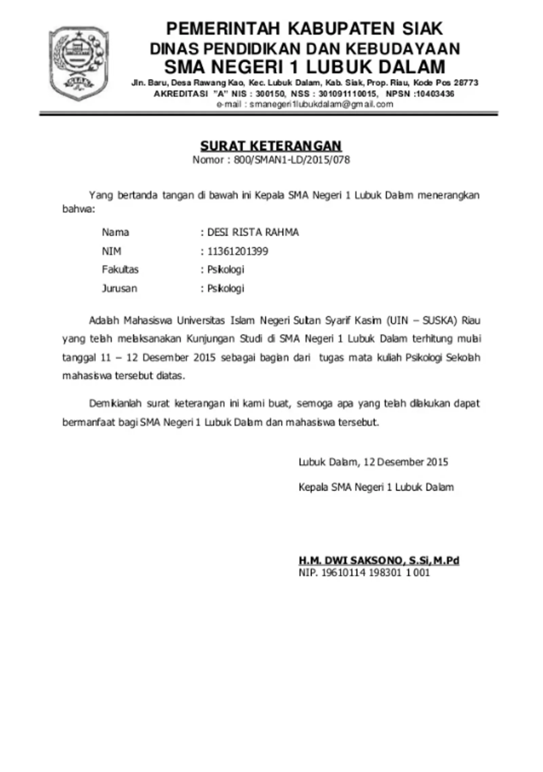 12 Contoh Surat Dinas, Fungsi, Struktur, dan Templatenya