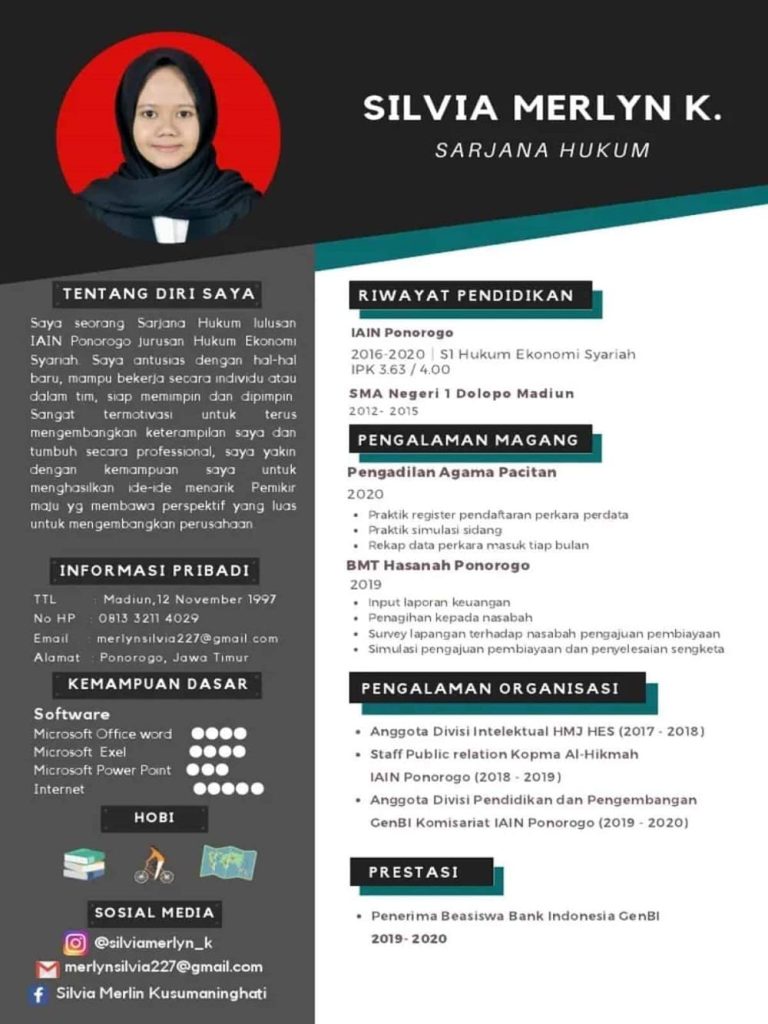 20 Contoh CV Menarik dan Download Templatenya di Sini