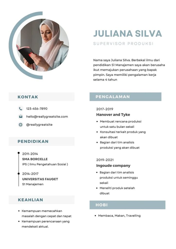 20 Contoh CV Menarik dan Download Templatenya di Sini