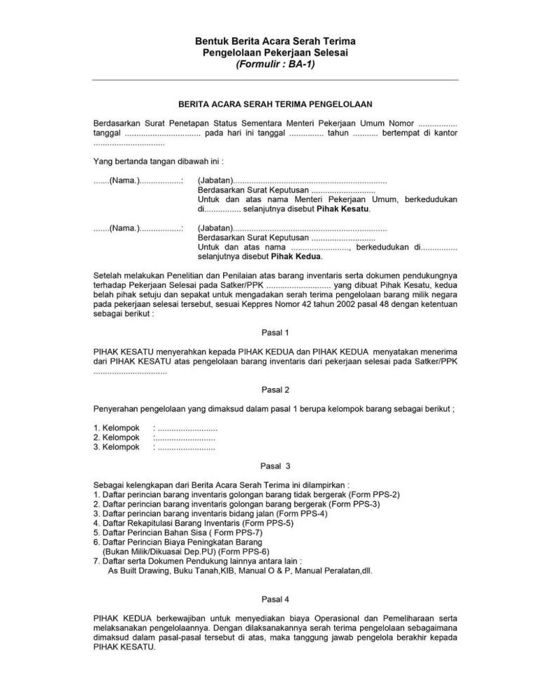 10 Contoh Handing Over Letter dan Cara Membuatnya