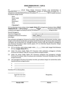 15 Contoh SP 1, SP 2, dan SP 3 dan Perbedaannya