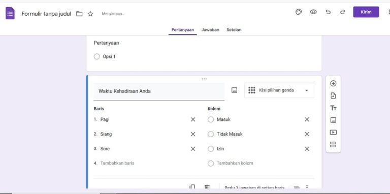 Tutorial Membuat Absensi Dengan Daftar Hadir Google Form