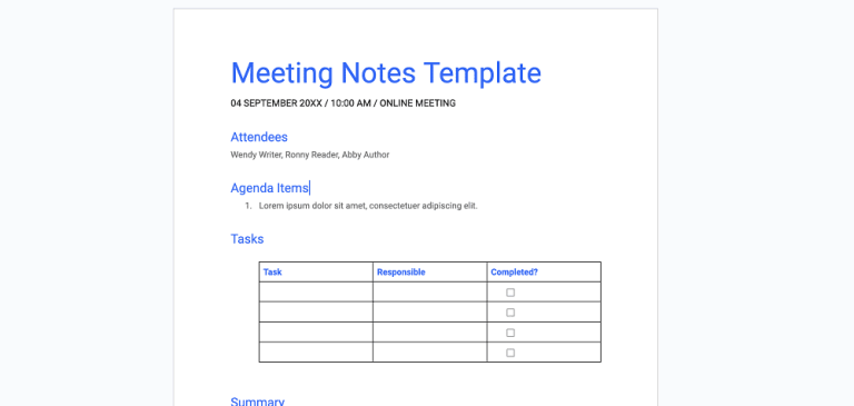 Meeting Notes: Pengertian, Manfaat, Tips, dan Contohnya