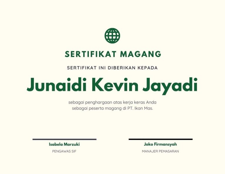 Sertifikat Magang: Pengertian, Cara Membuat, dan Contohnya