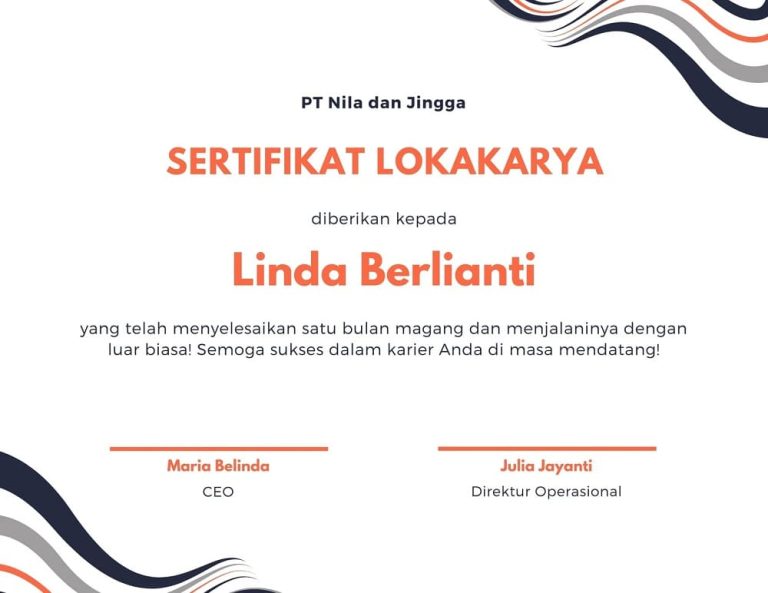 Sertifikat Magang: Pengertian, Cara Membuat, dan Contohnya