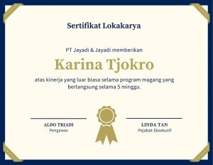 Sertifikat Magang: Pengertian, Cara Membuat, dan Contohnya