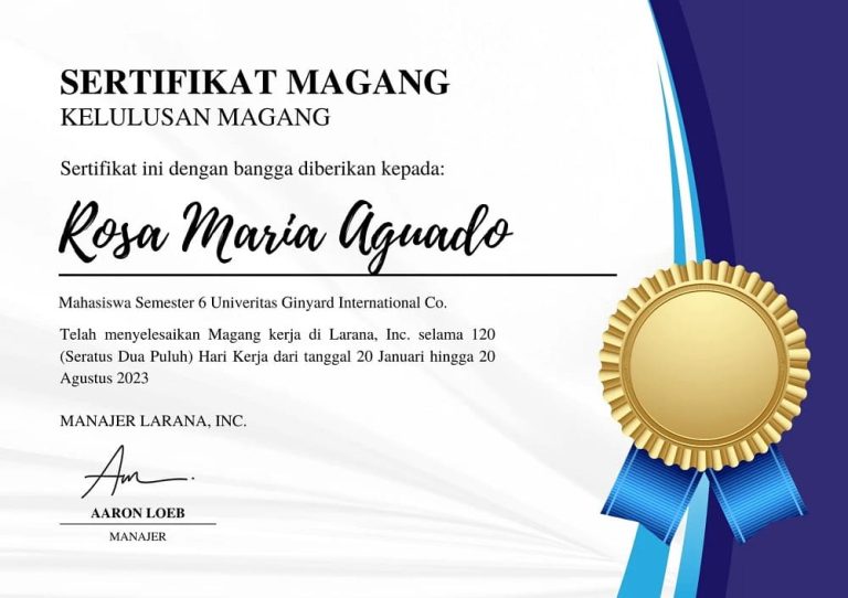 Sertifikat Magang: Pengertian, Cara Membuat, dan Contohnya