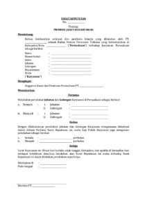 10 Contoh Surat Promosi Jabatan dan Cara Membuatnya