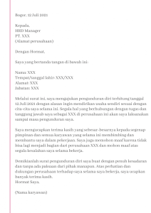 Surat Resign: Pengertian, Cara Membuat, dan Contohnya