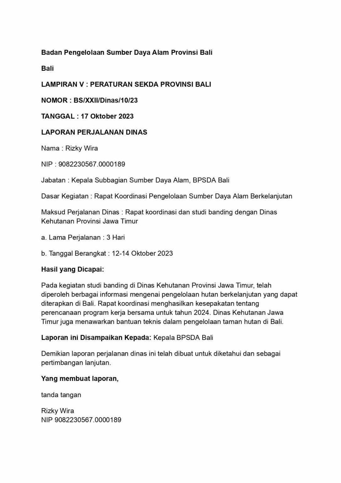 Contoh Laporan Perjalanan Dinas, Struktur, dan Cara Membuat - Gajihub Blog