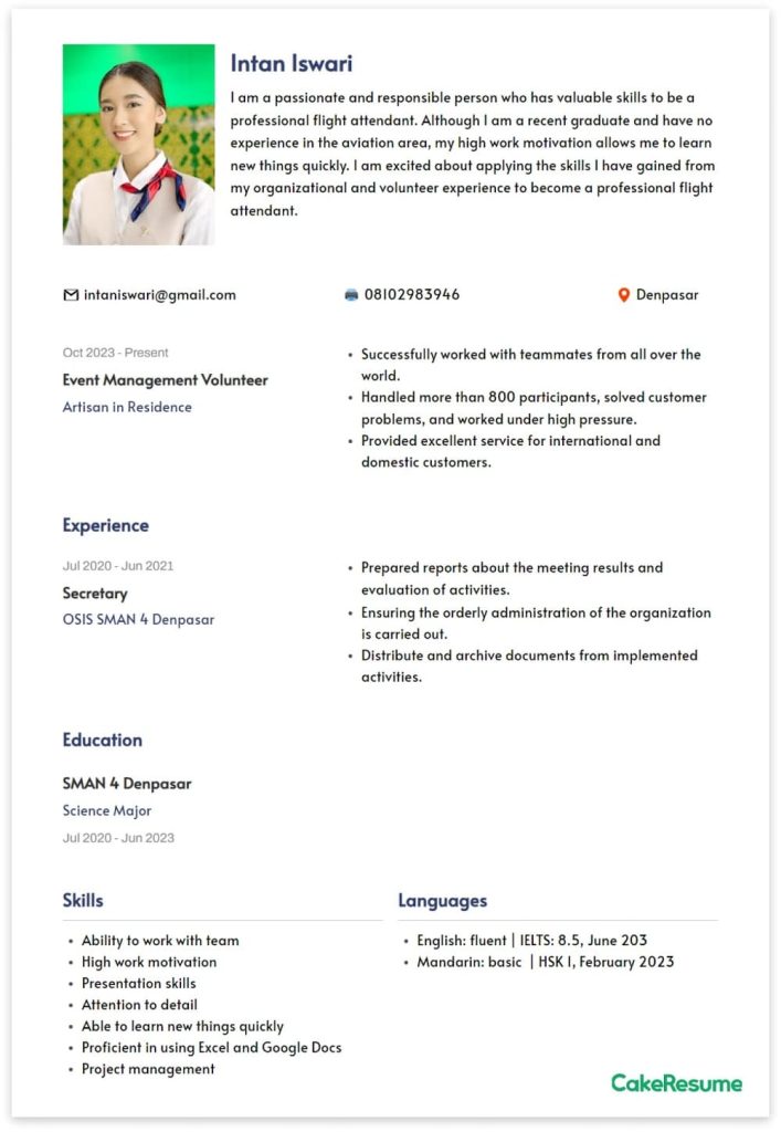 10 Contoh CV Lulusan SMA dan Tips Membuatnya - Gajihub Blog