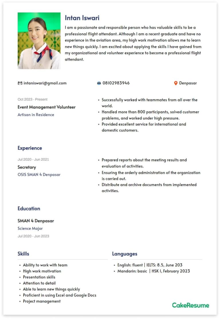 10 Contoh CV Lulusan SMA dan Tips Membuatnya - Gajihub Blog