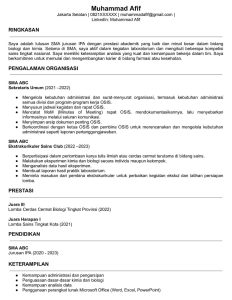 10 Contoh CV Lulusan SMA dan Tips Membuatnya - Gajihub Blog