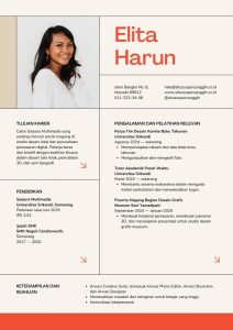 10 Contoh CV Mahasiswa dan Cara Membuatnya - Gajihub Blog