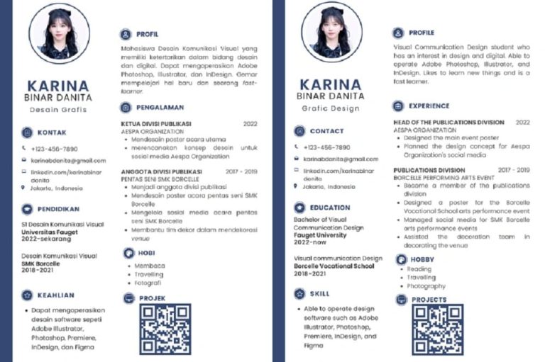 10 Contoh CV Mahasiswa dan Cara Membuatnya - Gajihub Blog