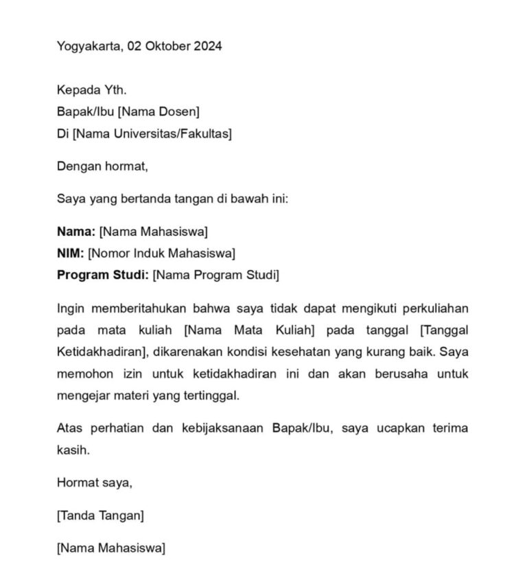 Surat Izin Sakit: Struktur, Cara Membuat, dan Contohnya - Gajihub Blog