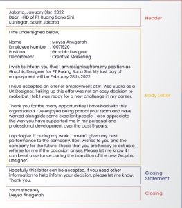 10 Contoh Surat Resign Bahasa Inggris dan Cara Membuatnya - Gajihub Blog