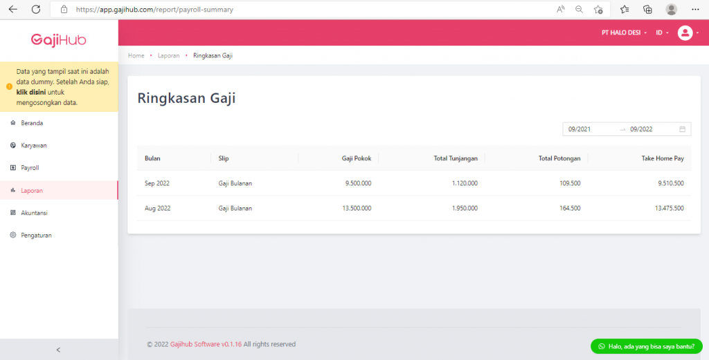 Cara Melihat Laporan Payroll Di GajiHub Software Payroll HR Gajihub Cara Melihat Laporan Payroll Di GajiHub Software Payroll HR Gajihub